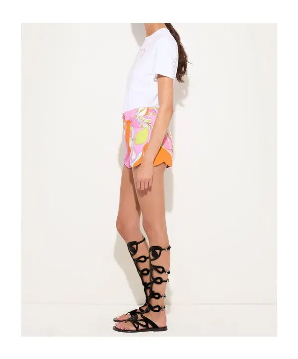 Emilio Pucci Printed Scalloped Shorts