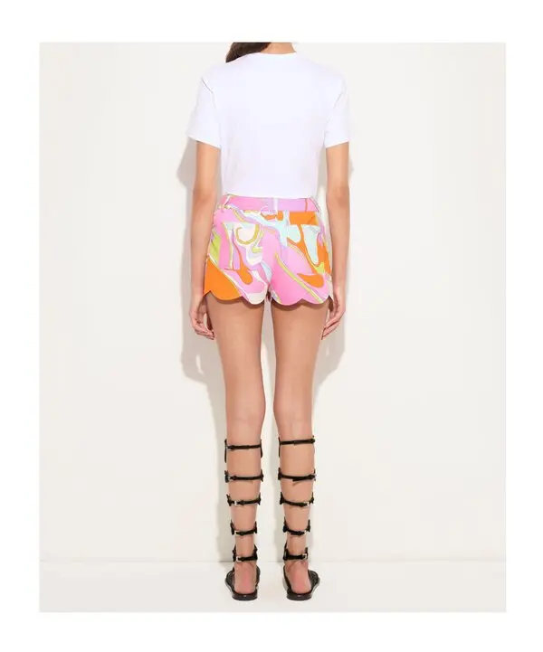 Emilio Pucci Printed Scalloped Shorts