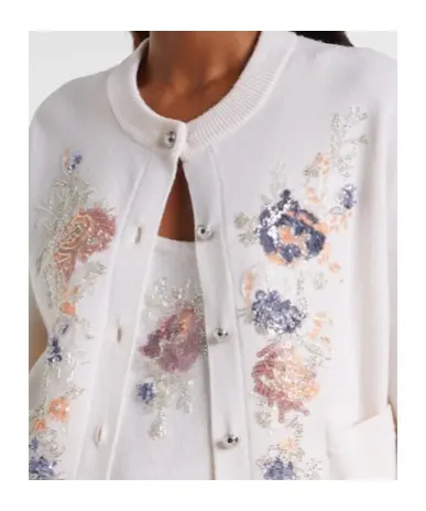 Rabanne Sequined Wool And Cashmere Cardigan