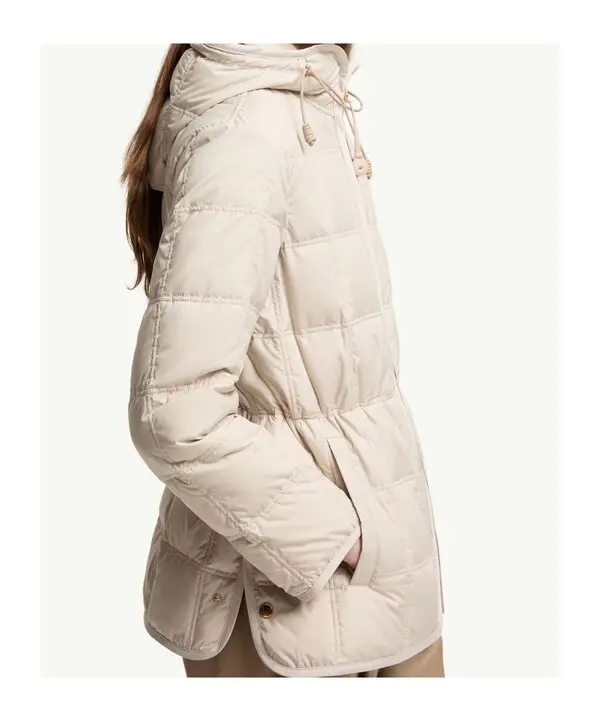 Moncler Cygnet Hooded Short Down Jacket