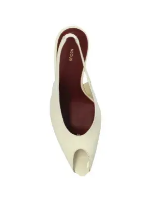 NEOUS Hamal Peep-toe Slingback Heeled Pumps