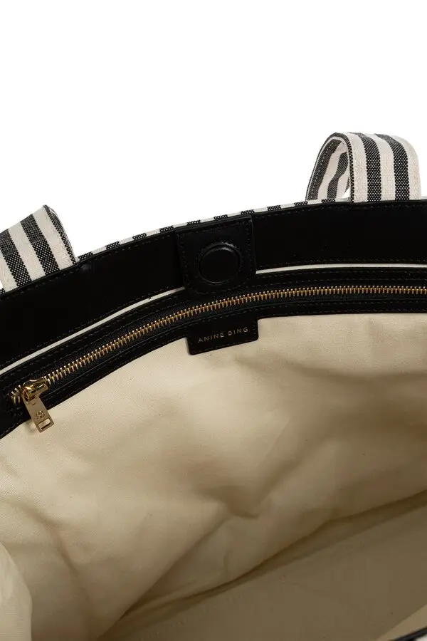 ANINE BING Striped Shoulder Bag