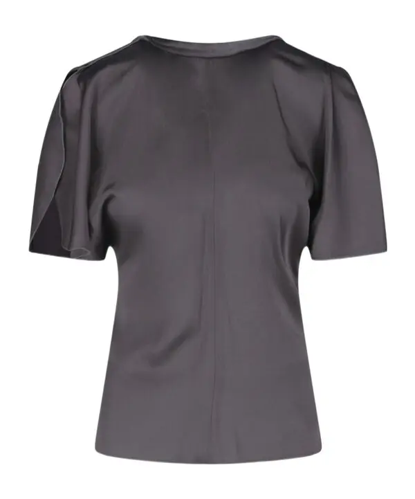 Victoria Beckham V-neck Short-sleeved Cover-up - Black