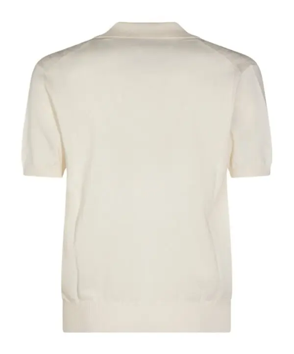 Canali Textured Knit Polo Top