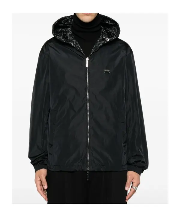 Emporio Armani Monogram-print Reversible Jacket