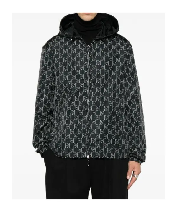 Emporio Armani Monogram-print Reversible Jacket