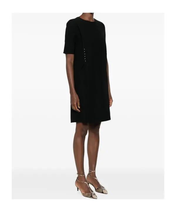 Emporio Armani Stud-embellished Mini Dress