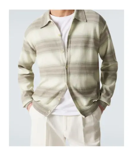 Auralee Striped Cotton And Silk Cardigan