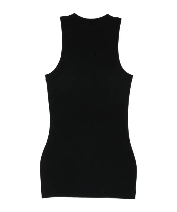 LISA YANG Ribbed Sleeveless Round Neck Vest