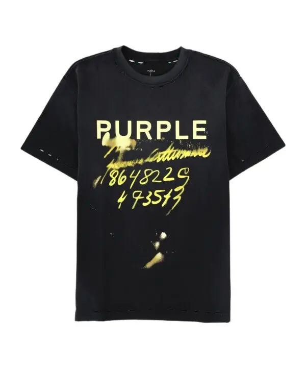 PURPLE BRAND Crew Neck T-shirt - Black