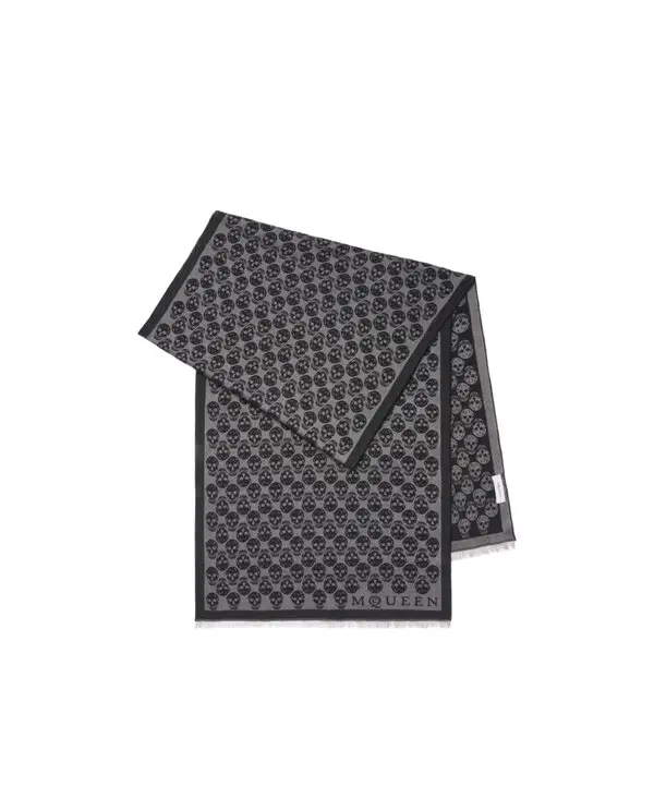 Alexander McQueen Skull Jacquard Scarf