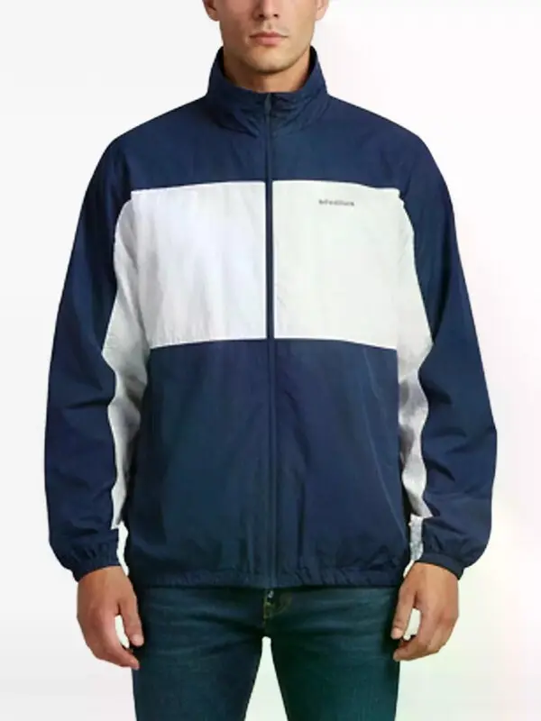 Balenciaga Color-block Logo Print Jacket