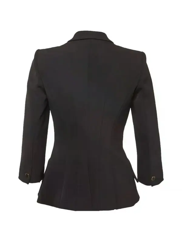 Elisabetta Franchi Double-breasted Crepe Blazer