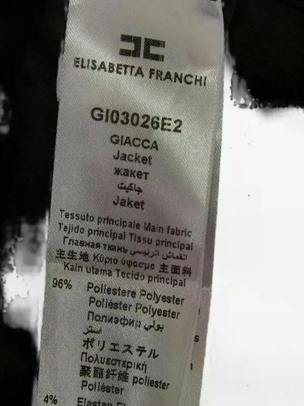 Elisabetta Franchi Double-breasted Crepe Blazer
