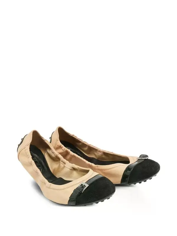 TOD'S Buckled Ballet Flats - Neutrals