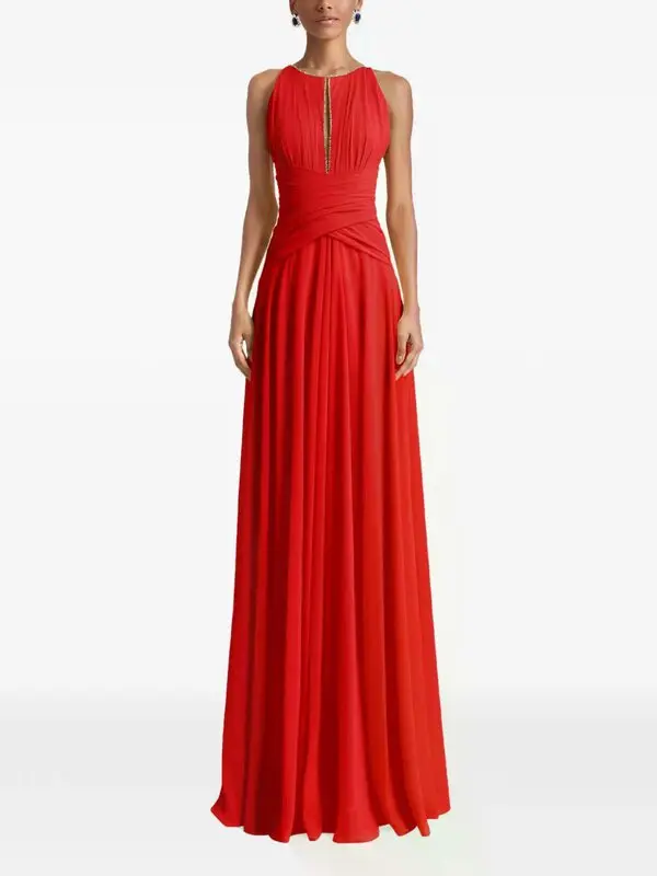 GEMY MAALOUF Embellished Draped Dress