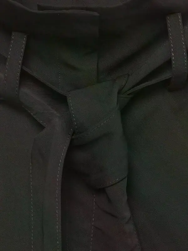 Stella McCartney Wool Belted Wide-leg Trousers