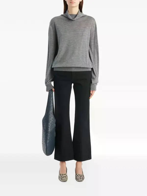 Khaite Flared-leg Cotton Jeans