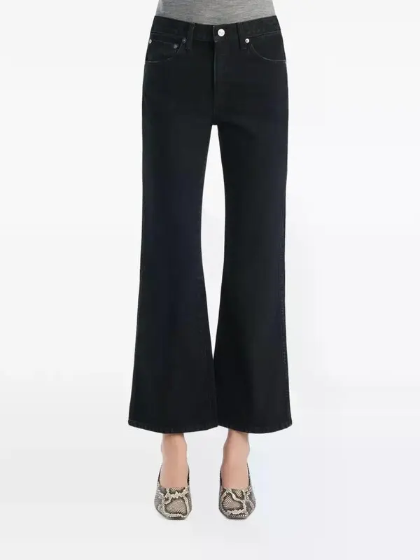 Khaite Flared-leg Cotton Jeans
