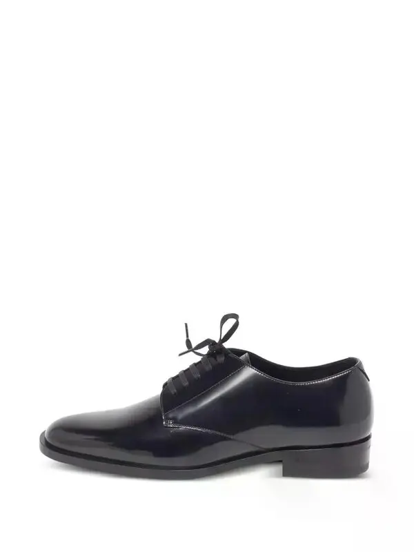 Saint Laurent Patent Leather Derby Shoes - Black