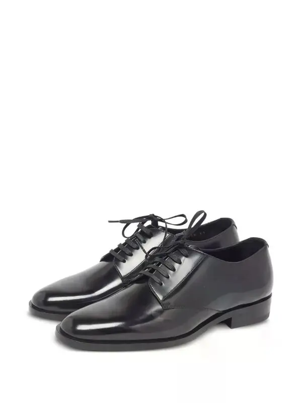 Saint Laurent Patent Leather Derby Shoes - Black