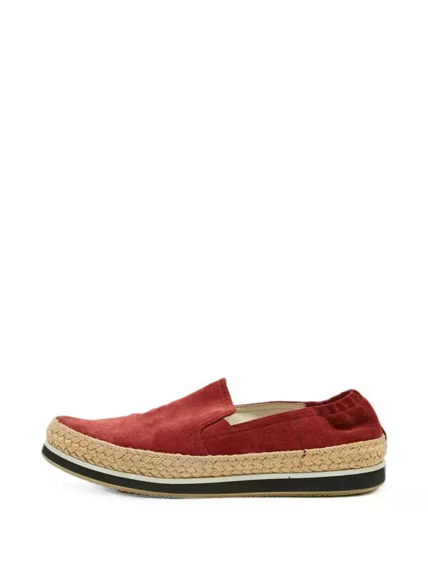 Prada Suede Espadrilles - Red