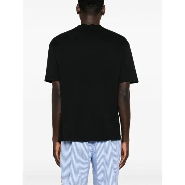 Drole De Monsieur Slogan-print Cotton T-shirt - Black