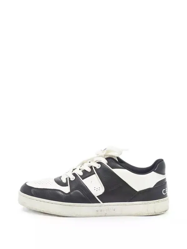 Celine Ct-07 Leather Sneakers - Black