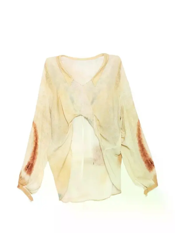 YANGKEHAN Embroidered Blouse - Neutrals