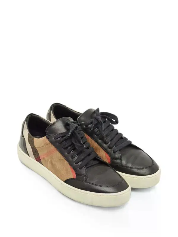 Burberry House Check Canvas Low-top Sneakers