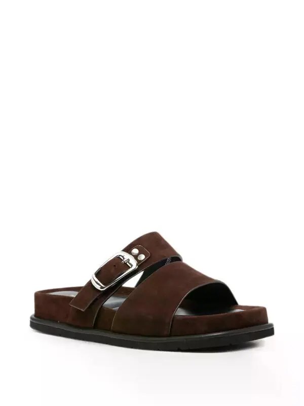 ADRIANNA FERETTI Suede Sandals With Buckle Fastening