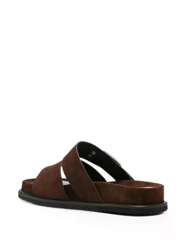 ADRIANNA FERETTI Suede Sandals With Buckle Fastening