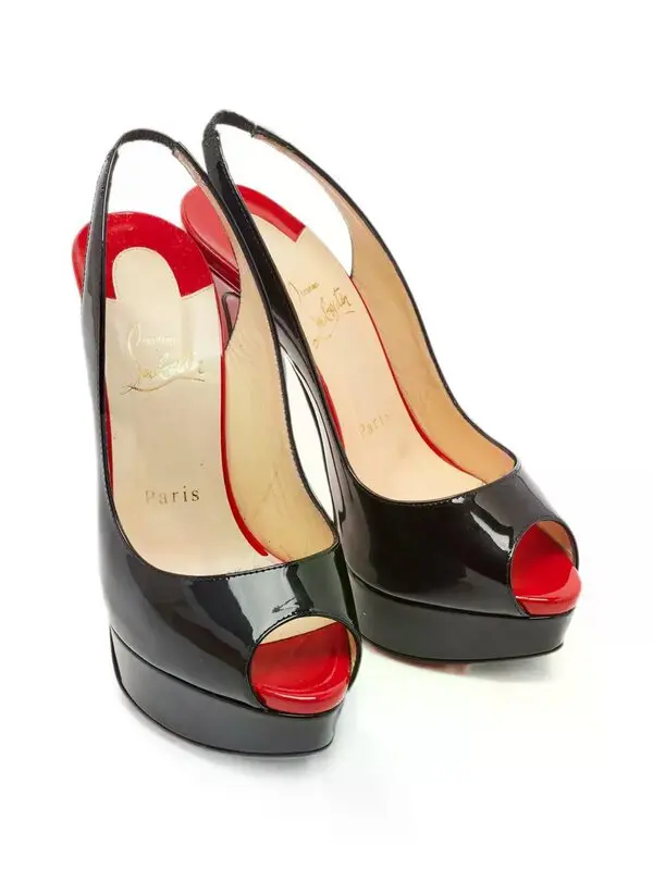 CHRISTIAN LOUBOUTIN Lady Peep Slingback Sandals
