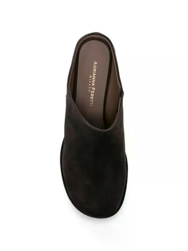ADRIANNA FERETTI Adrianna Ferretti Suede Block-heel Mules