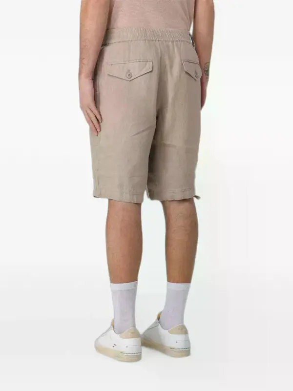 BLAUER. Elasticated Cargo Shorts - Neutrals