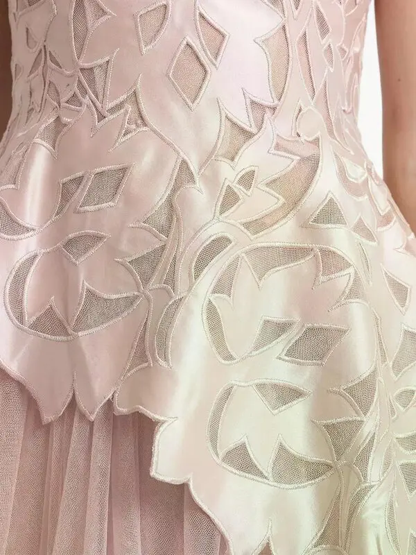 GEMY MAALOUF Guipure-lace Tulle Dress