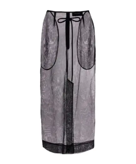 Simone Rocha Bow-detail Tulle Midi Skirt