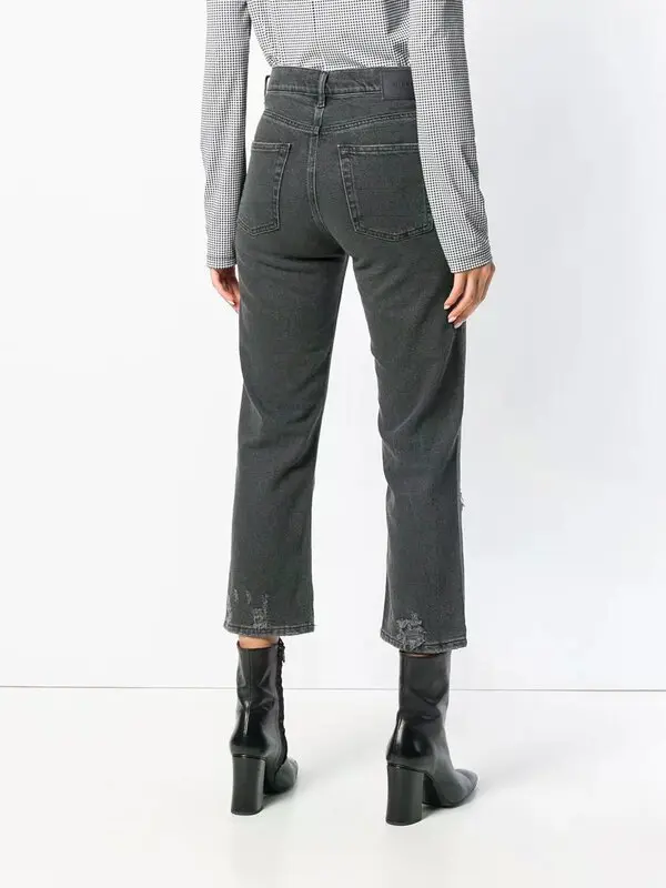 DIESEL® Cropped Slim Fit Jeans