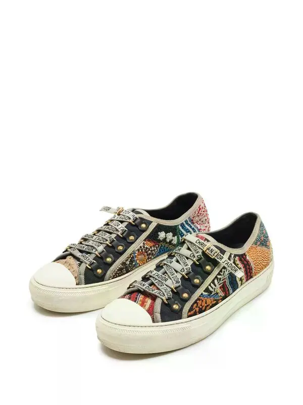 Dior Walk'n' Embroidered Sneakers - Black