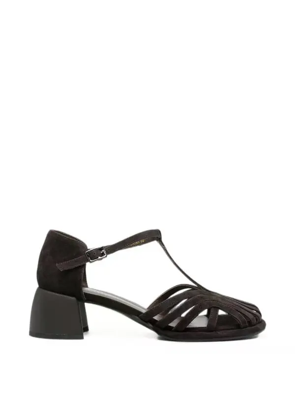 ADRIANNA FERETTI T-bar Sandals - Brown