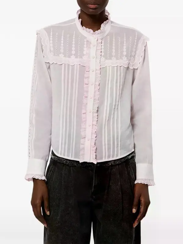 MARANT ETOILE Lonzie Embroidered Top