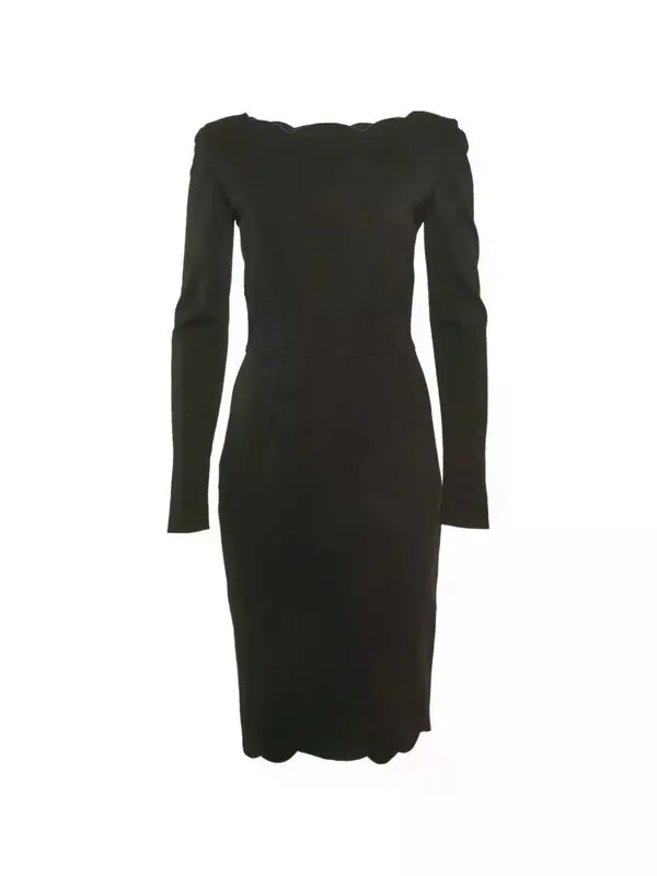 Valentino Garavani Long Sleeve Wool Mini Dress
