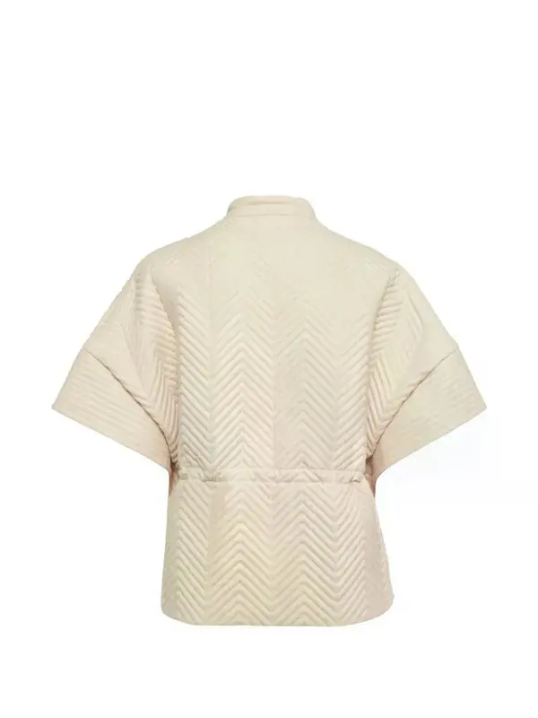 Gucci High-neck Quilted Jacket - Neutrals