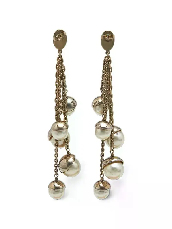 Dior Faux Pearl Drop Earrings