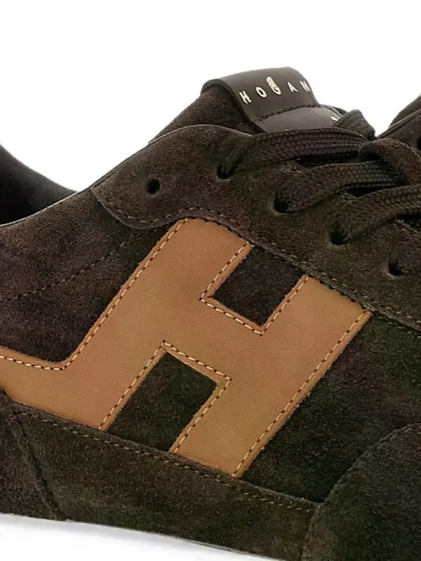 Hogan Athletic Sneakers With Suede Upper And Vintage-inspired Outsole