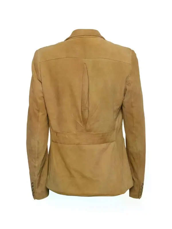 Ralph Lauren Single-breasted Suede Blazer - Neutrals