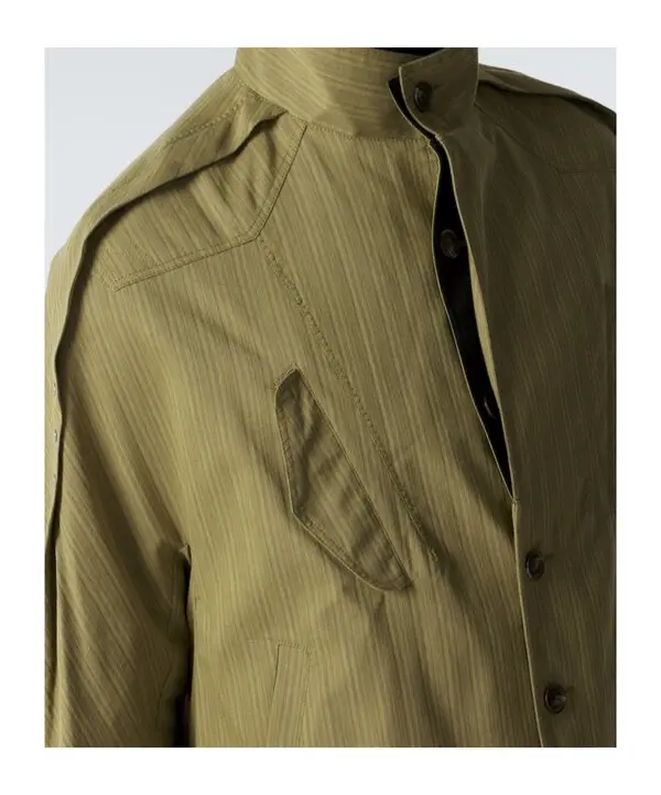 KIKO KOSTADINOV Egret Pinstripe Cotton Blend Jacket