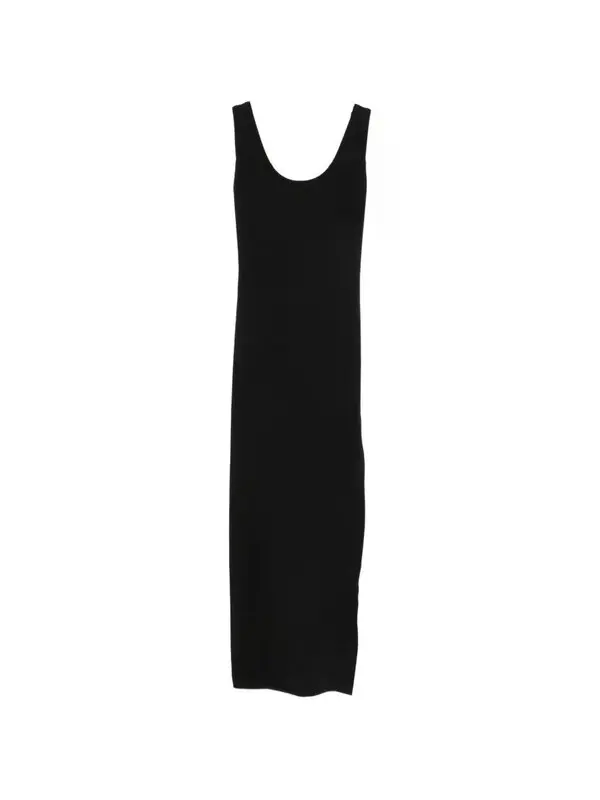 Wardrobe.NYC Side-slit Scoop-neck Midi Dress