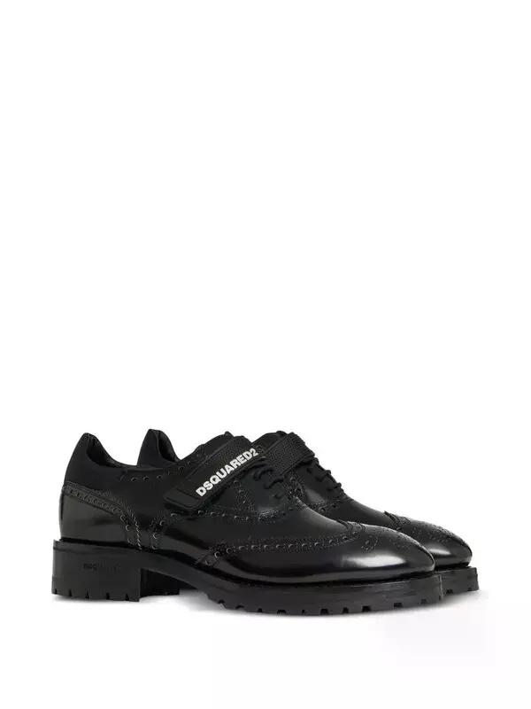 Dsquared2 Leather Oxford Shoes With Lug Sole