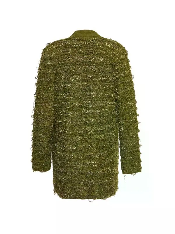 Balmain Longline Tweed Cardigan
